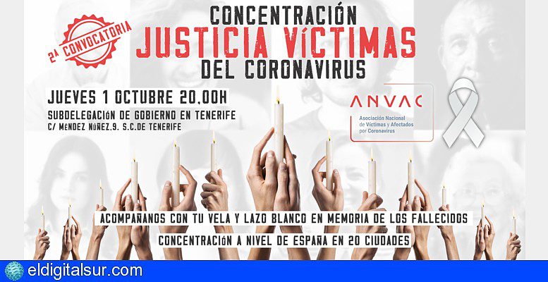 Tenerife | ANVAC reivindica justicia para las víctimas del Covid-19 con ...
