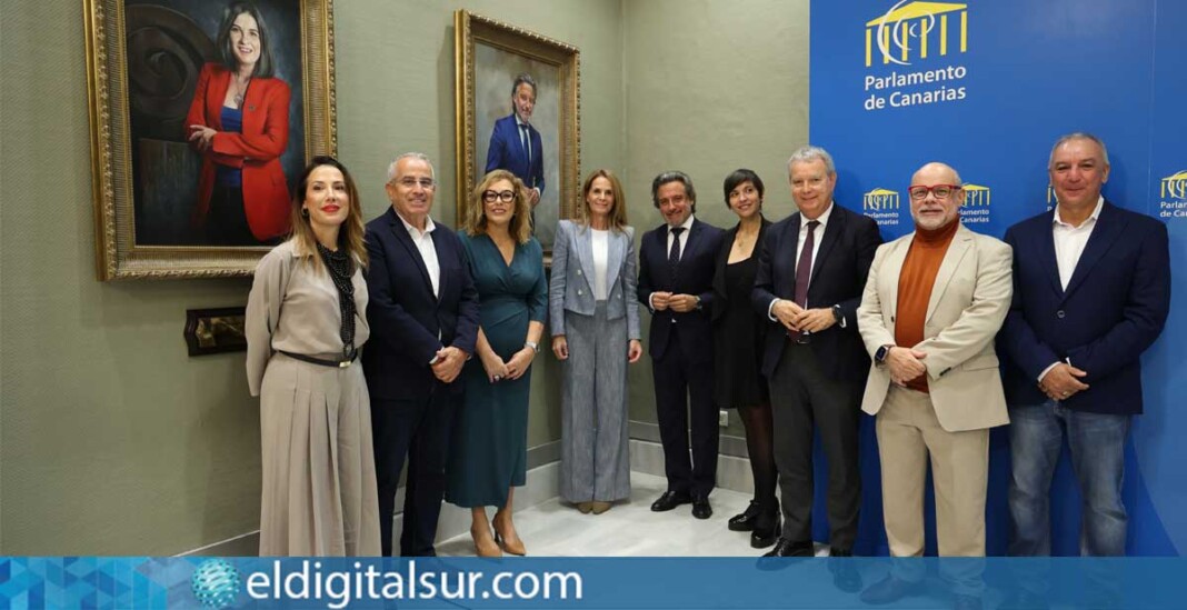 El Parlamento de Canarias incorpora el retrato de Gustavo Matos a su ...